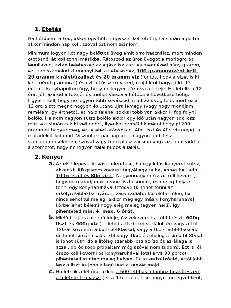 Kovász Dolgok | PDF