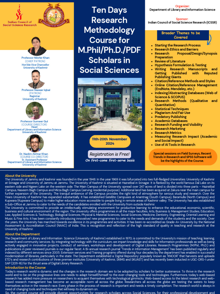 Research Methodology Workshop Merged - 241018 - 224623 | PDF | Science ...