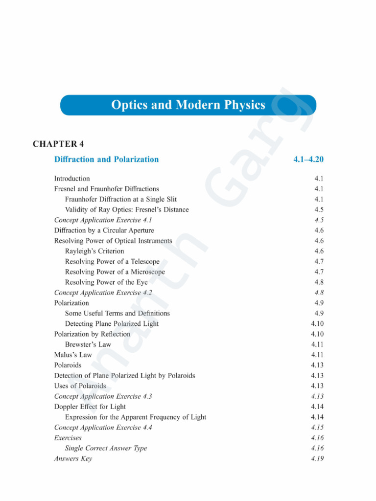 Diffraction and Polarization Chapter | PDF