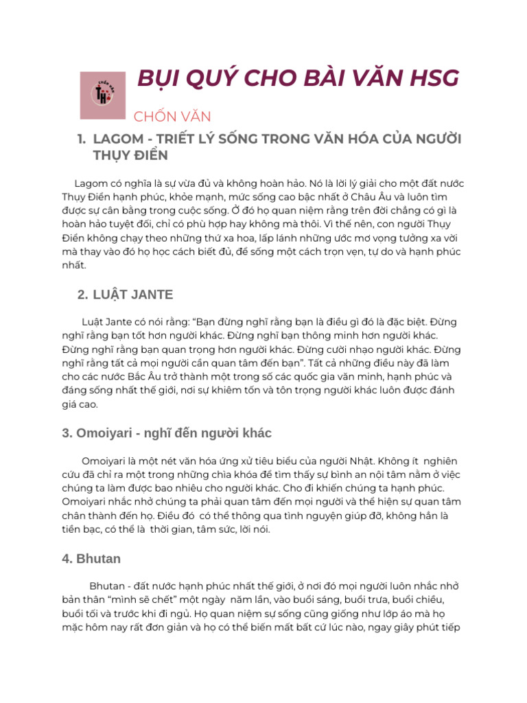 B I Quý Cho Bài Văn HSG | PDF