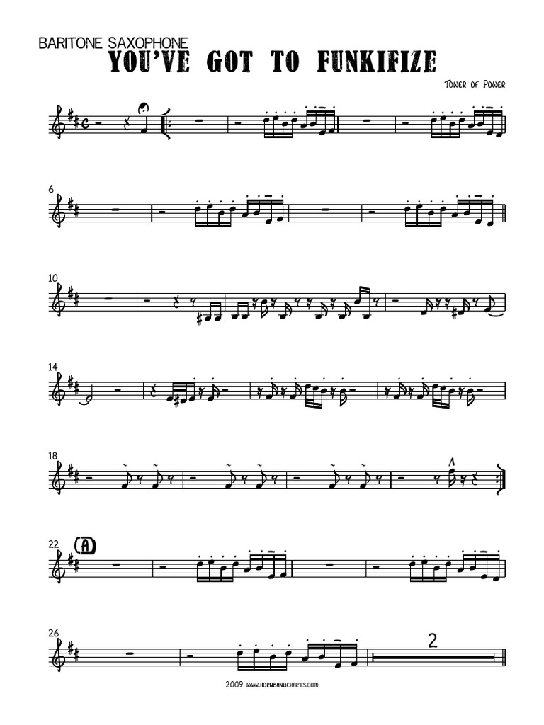 Funkifize - Baritone Saxophone | PDF