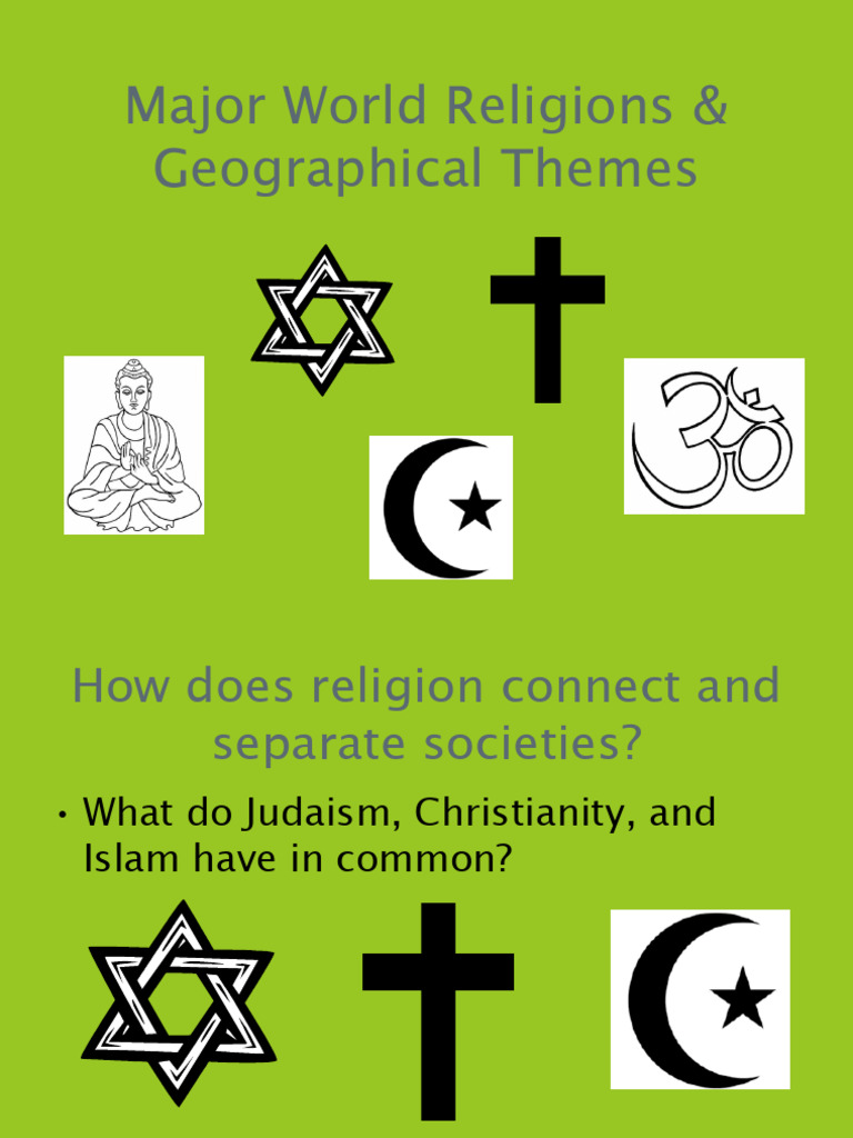 Major World Religions | PDF | Enlightenment In Buddhism | Jesus