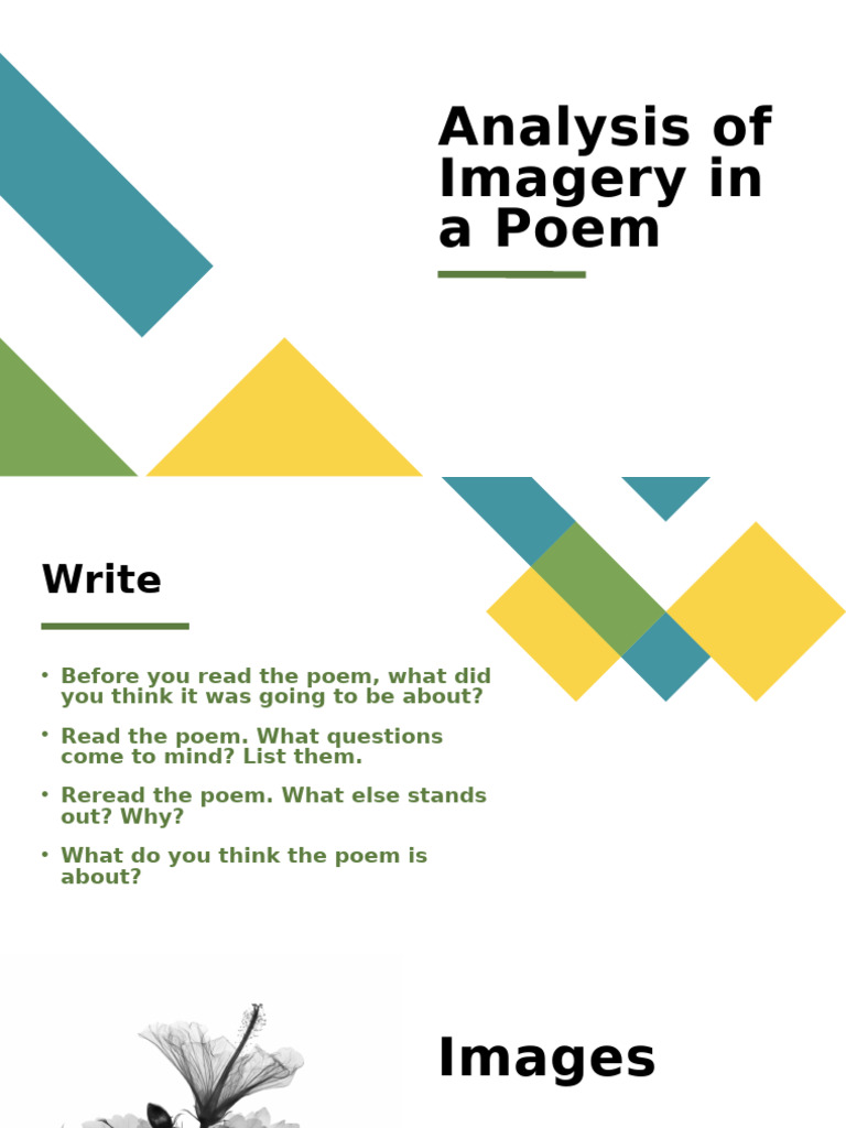 Analysis of Imagery Draft | PDF | Poetry | Essays