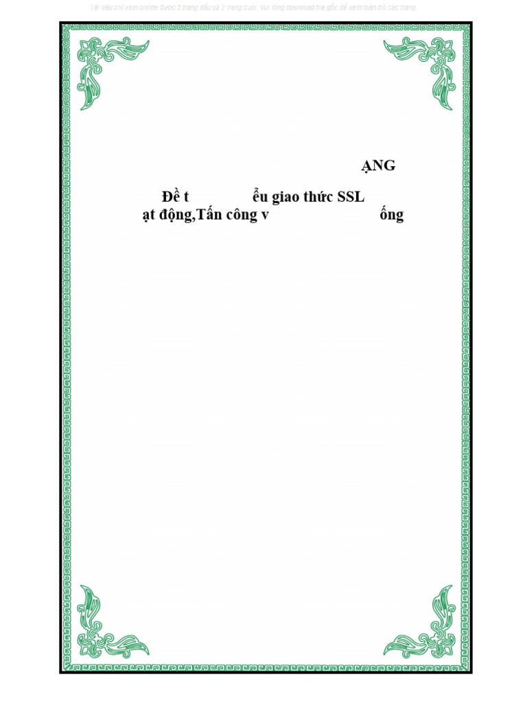 Bai Bao Cao Mon An Toan Thong Tin MNG | PDF