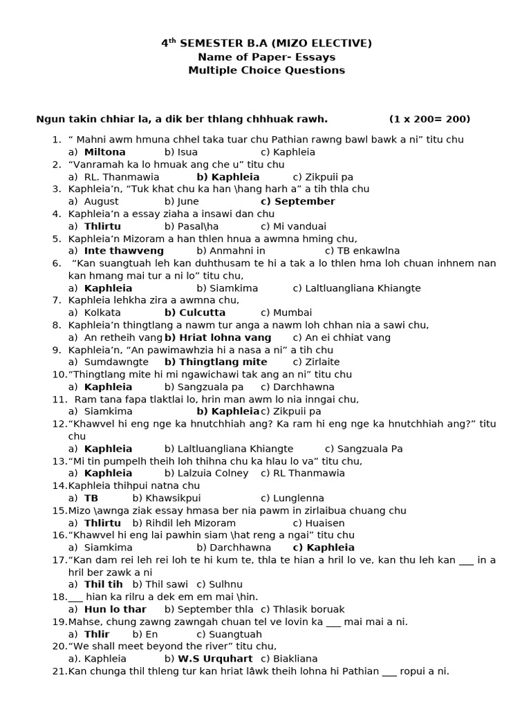 Pages-180-Mcq-Iv-Semester 4 | PDF