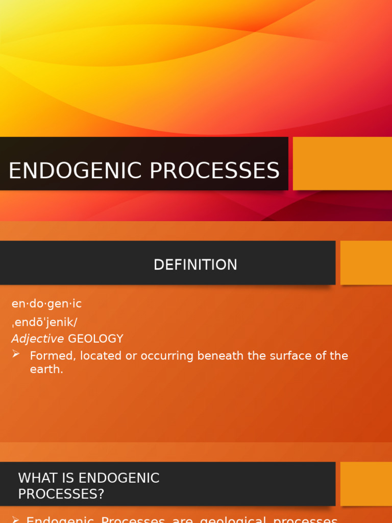 Endogenic Processes | PDF | Volcanism | Fault (Geology)