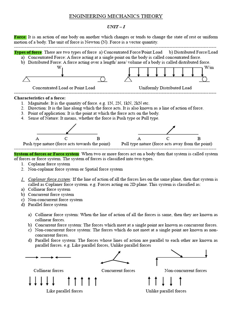 Mechanics IMP Theory R1 Highlighted | PDF | Friction | Truss