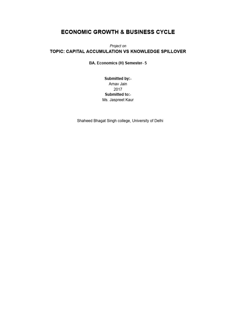 Economic Growth & Business Cycle | PDF | Economic Growth | Production ...