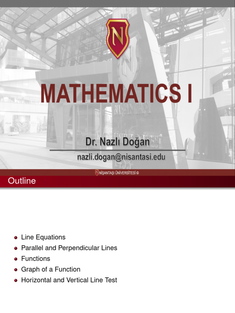 Mathematics 1 - 1 Ders | PDF | Function (Mathematics) | Slope