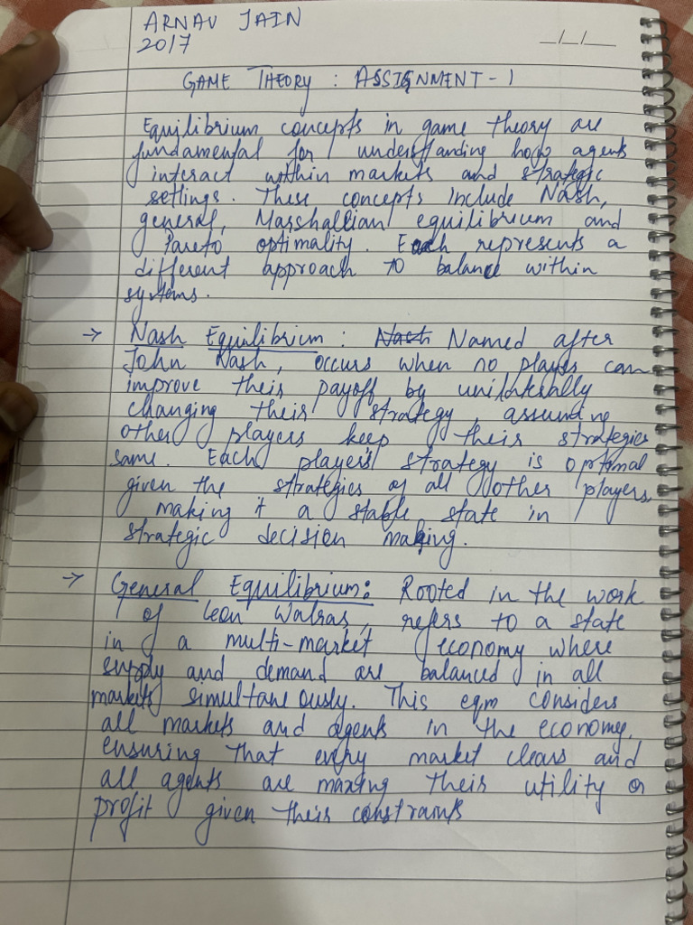 Game Theory - Assignment 1 | PDF