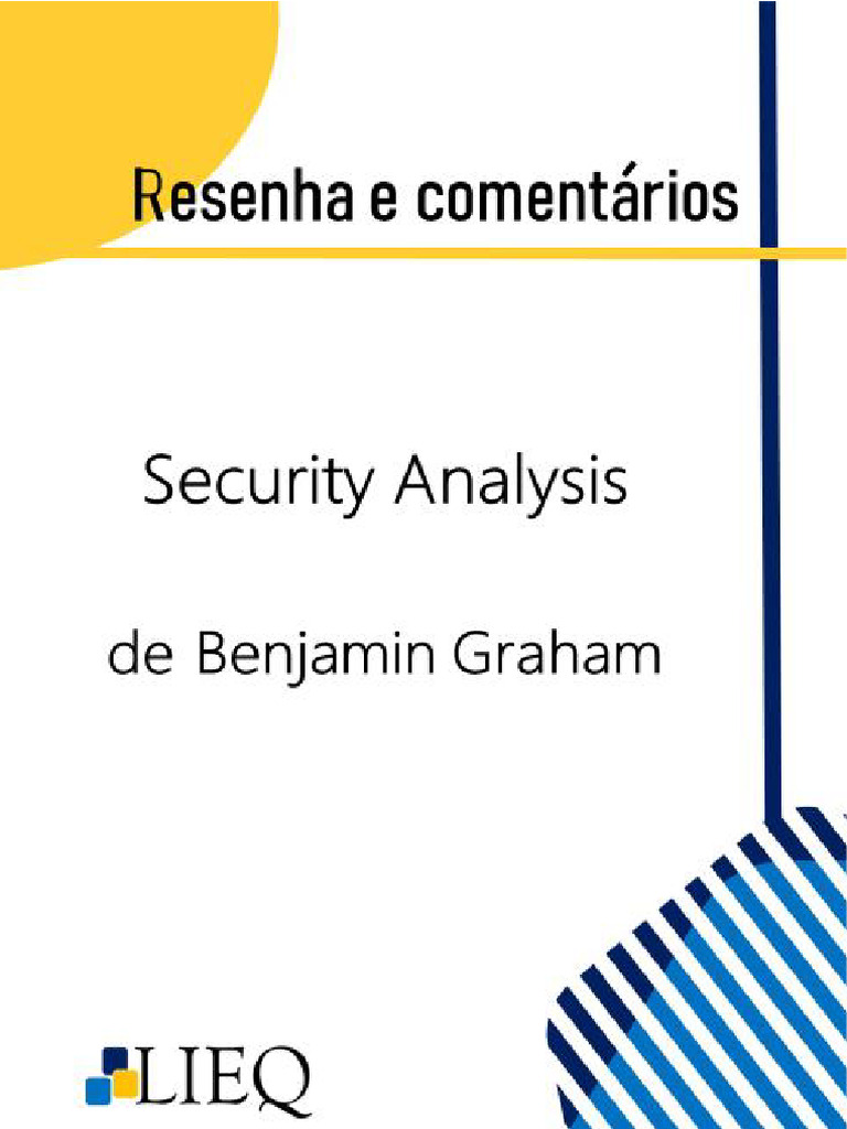 Resumo Do Livro Security Analysis - Benjamin Graham | PDF | Dividendo ...