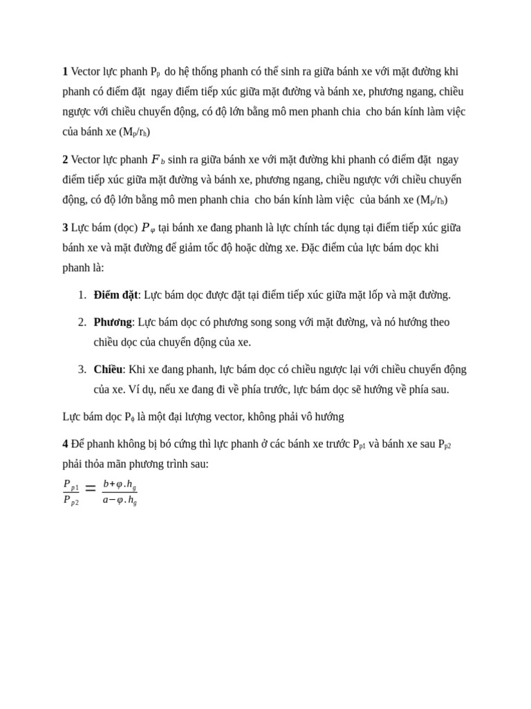 D Hệ Thống Phanh | PDF