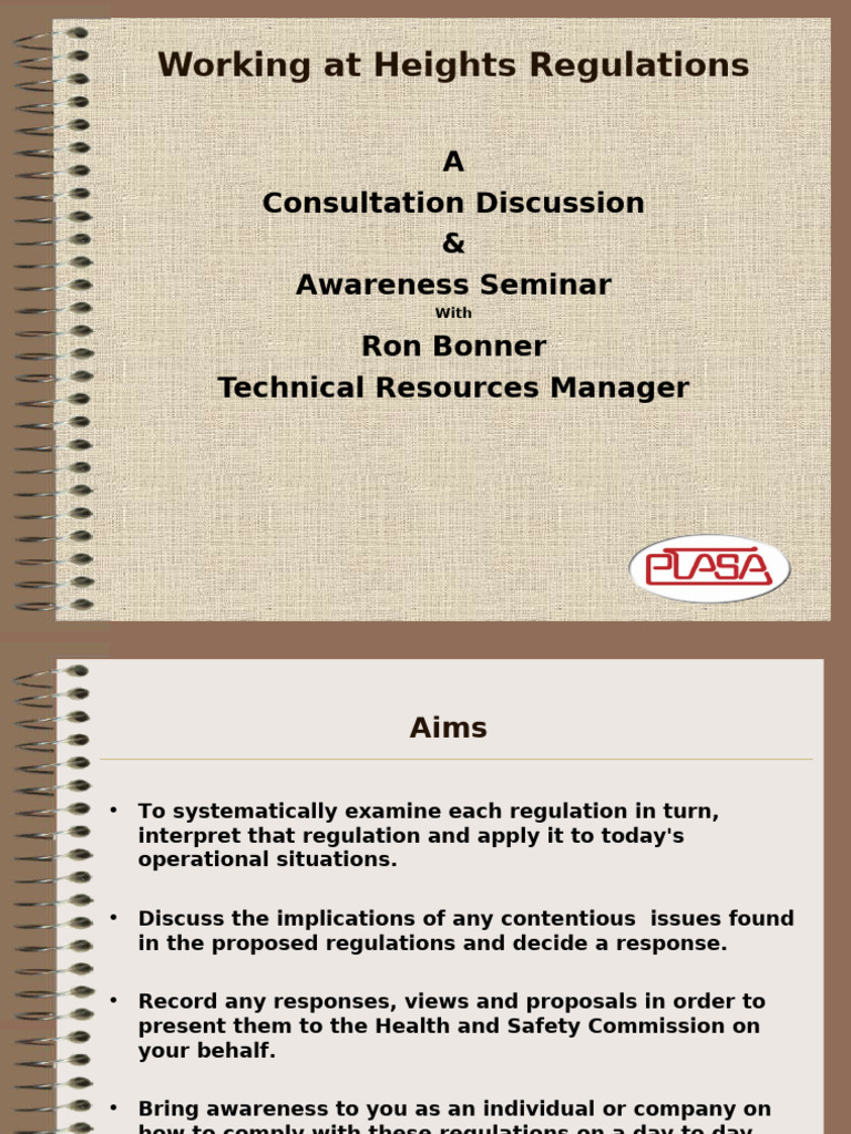 Working at Height by Ron Bonner | PDF | Ladder | Occupational Safety ...
