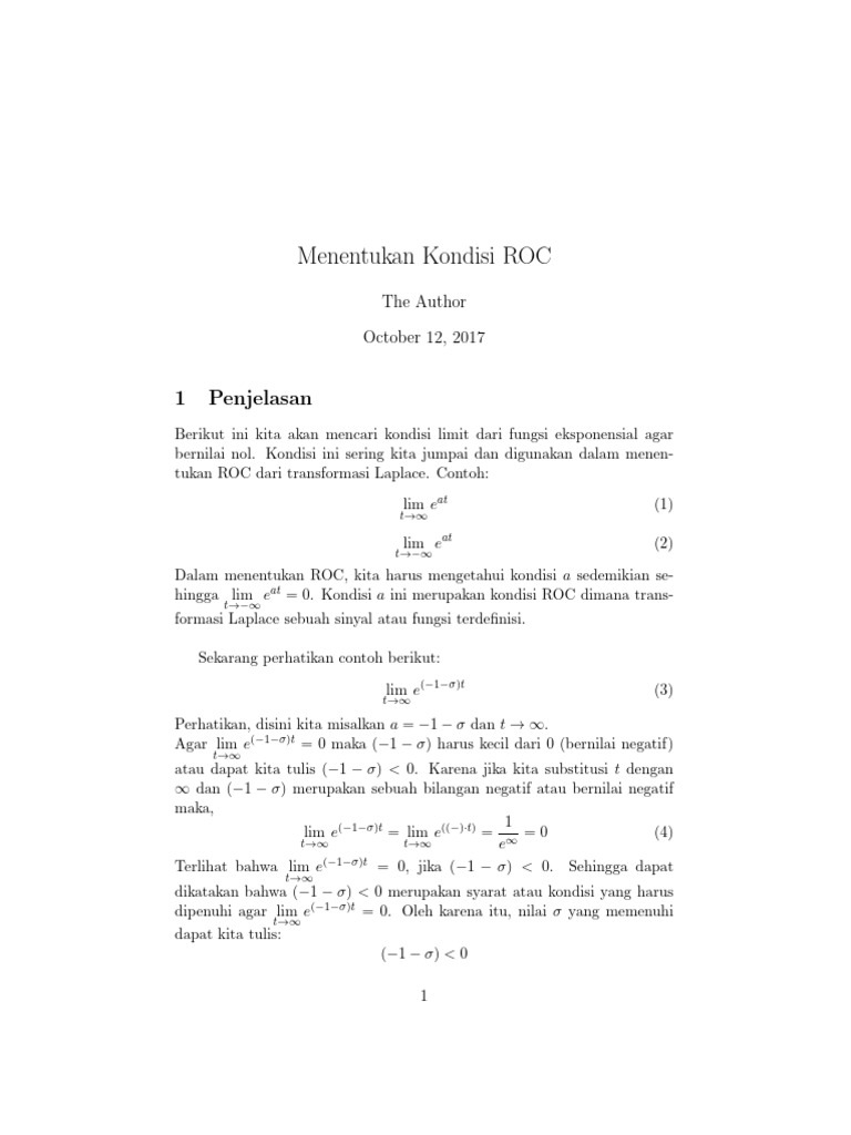 ROC Problem | PDF