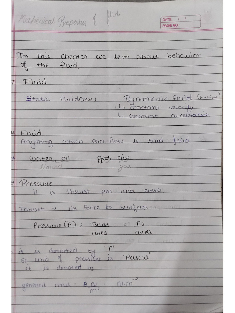 Fluid Mechanics Pdf