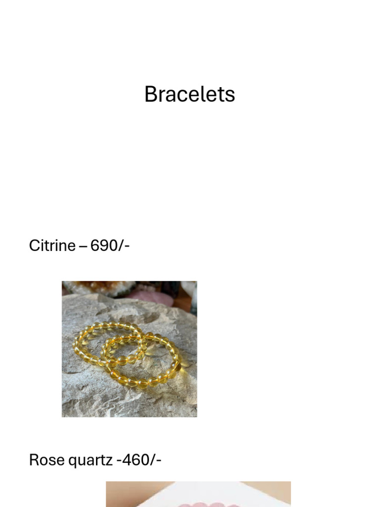 Bracelets | PDF