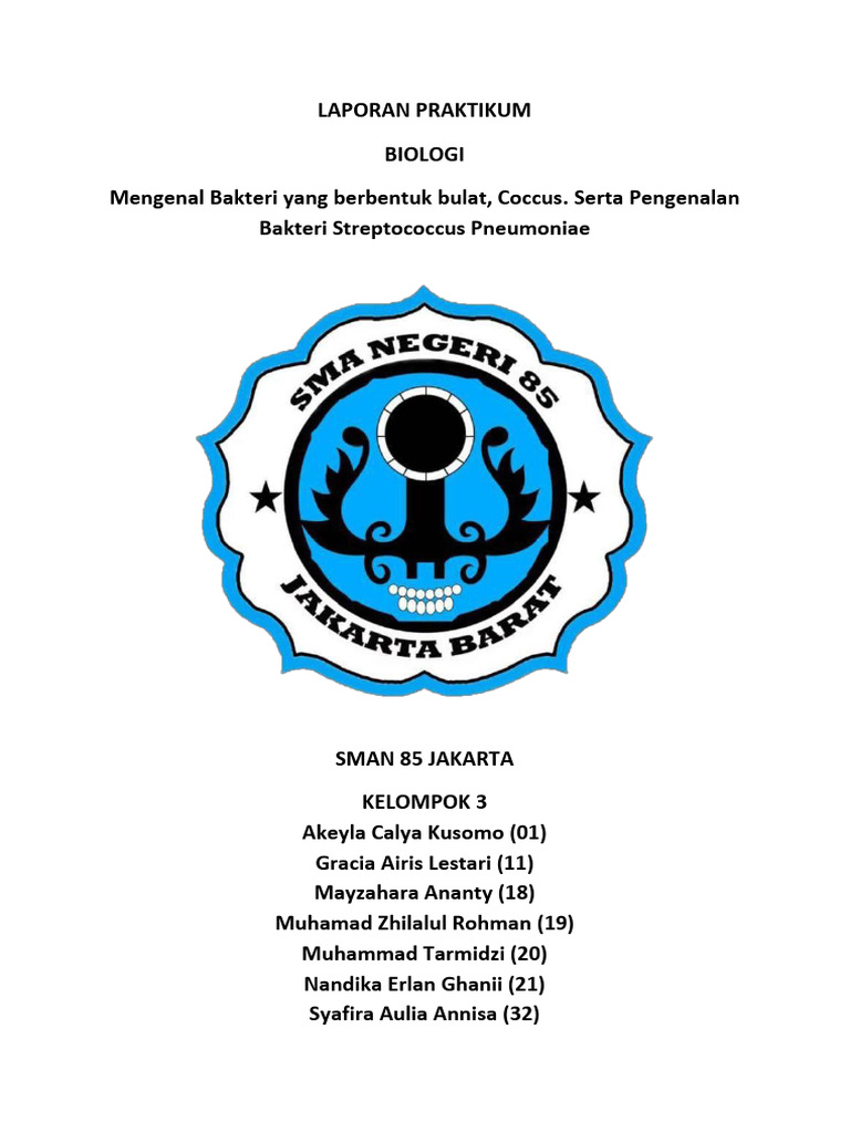 LAPORAN PRAKTIKUM BIO BAKTERI Print | PDF | Sains & Matematika