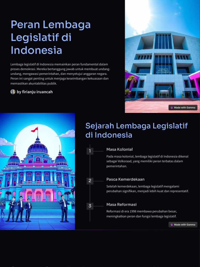 Peran Lembaga Legislatif Indonesia | PDF | Pengelolaan Keuangan & Uang ...