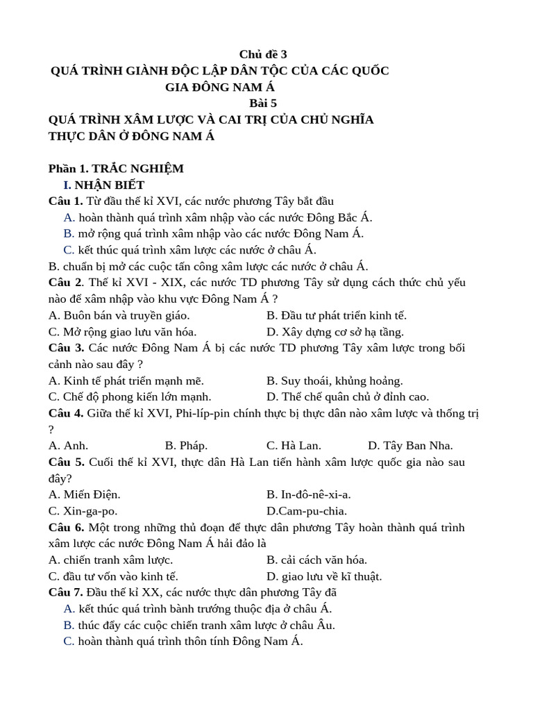 Bài Tập Bài 5-k11 | PDF