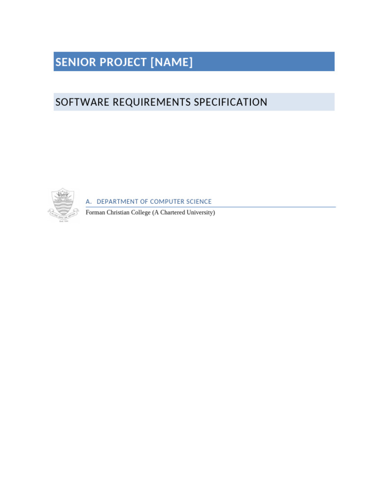 SRS Template | PDF | Use Case | Software Quality