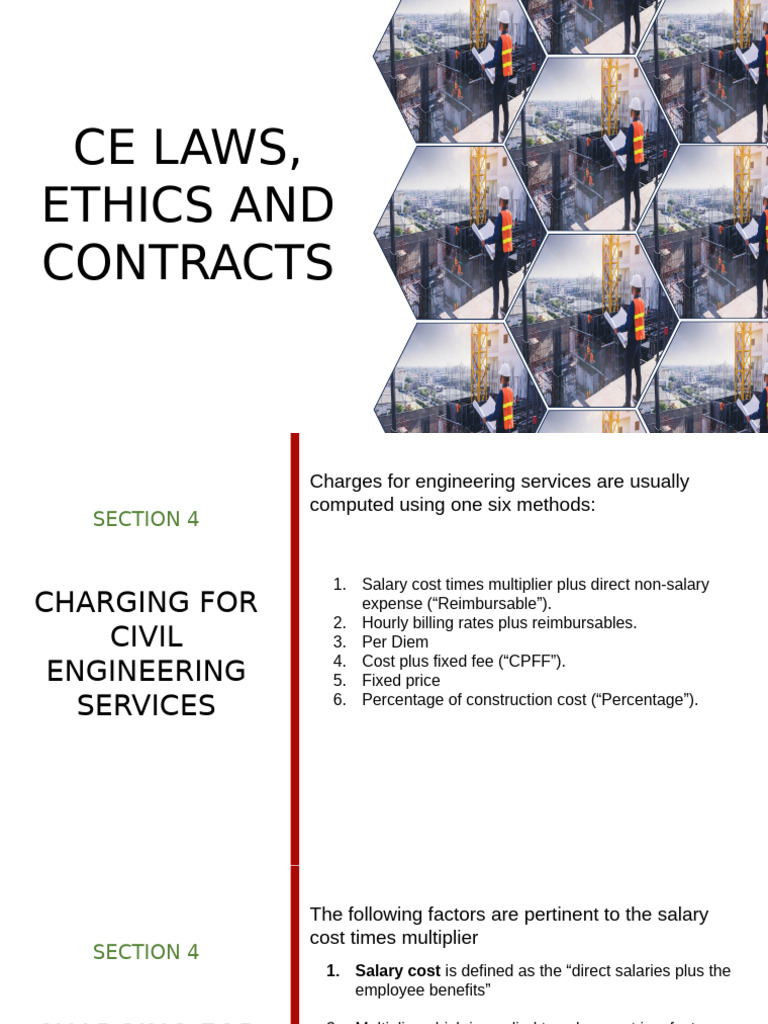 Charging For Civil Engineering Services | PDF | Cost | Per Diem