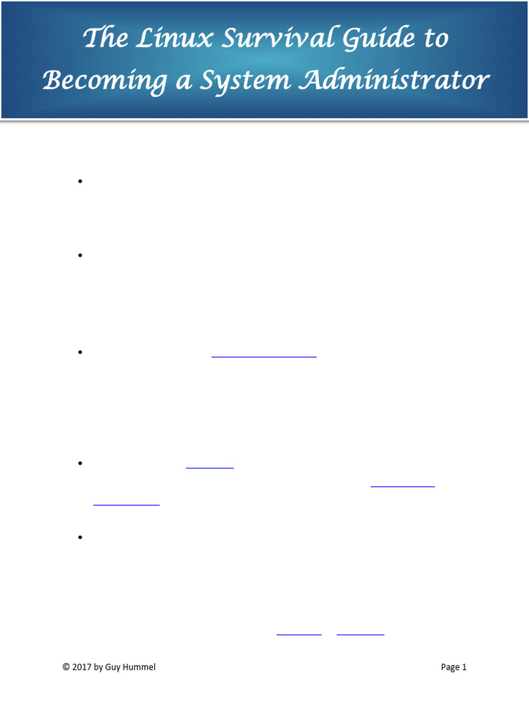 Linux Admin Guide for IT Careers | PDF | Linux | Virtual Machine