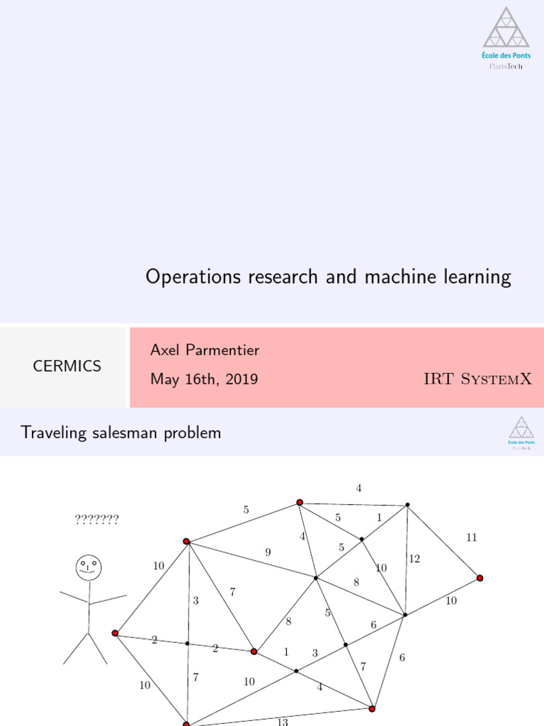 Operations Research and Machine Learning | PDF | Machine Learning | Mathematical Optimization