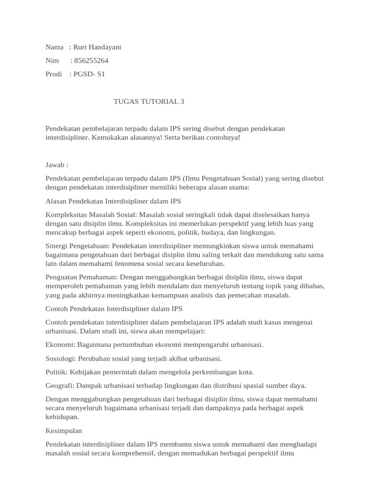 Tugas 3 Konsep Dasar Ips | PDF