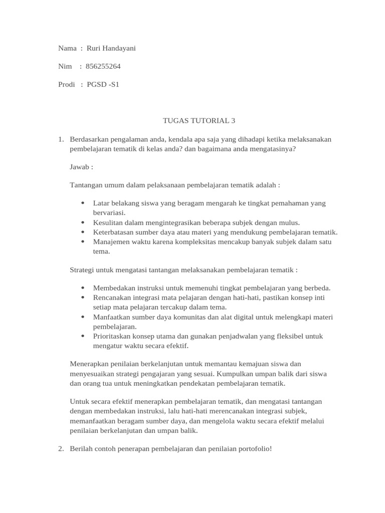 Tugas 3 Pembelajaran PKN Di SD | PDF