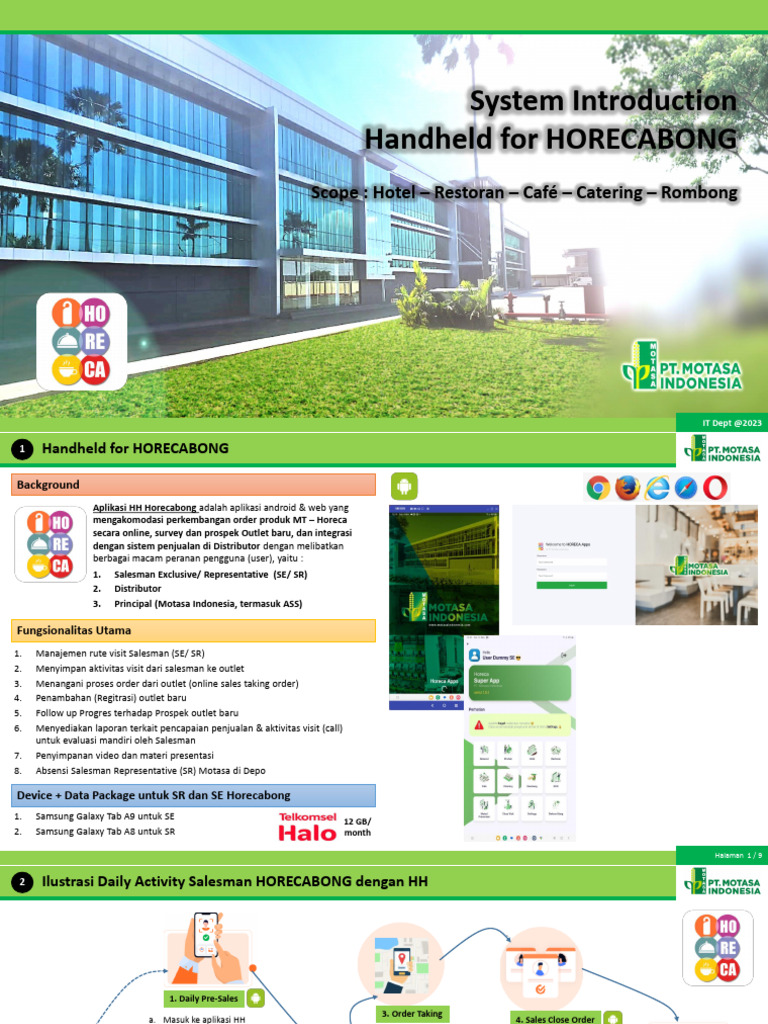 Introduction HorecaSys r1.1 | PDF