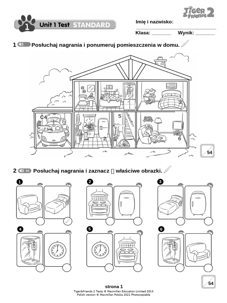 T F2 Unit 1 Test Standard | PDF