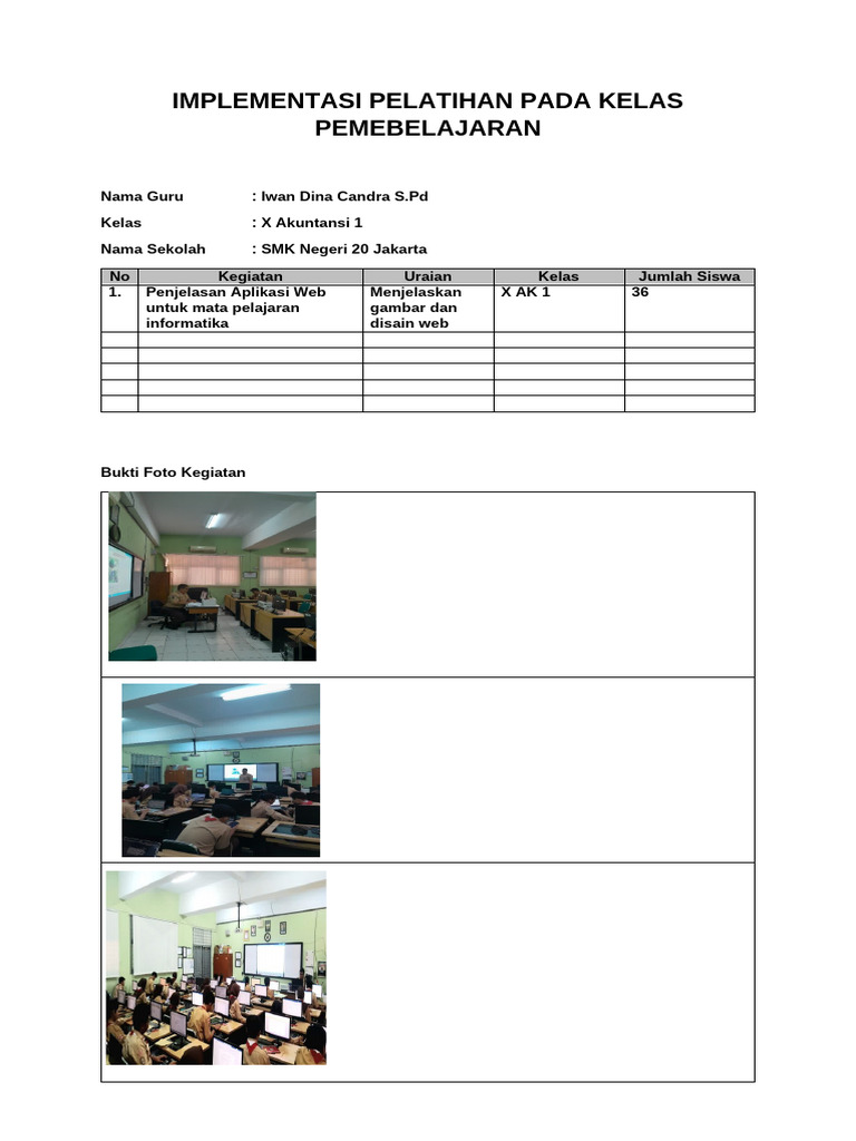 Template Implementasi | PDF | Seni