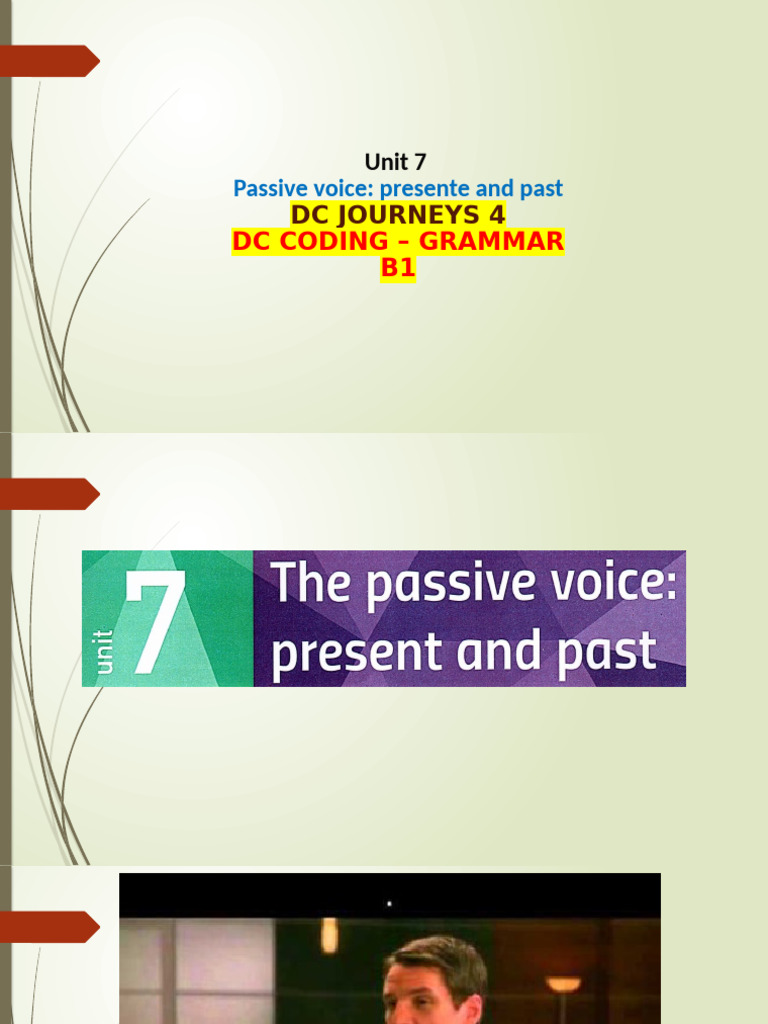 Passive Voice CLASS | PDF | Grammar | Linguistics