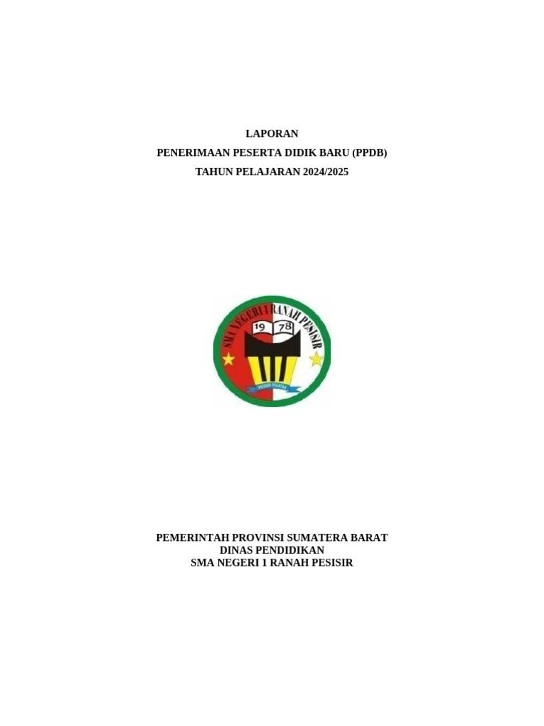 Laporan PPDB 2024 | PDF | Pengelolaan Keuangan & Uang