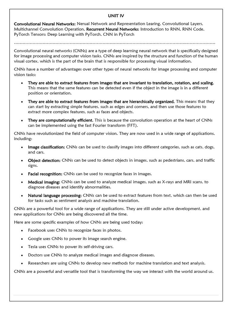 DL Unit-4 | PDF | Artificial Neural Network | Deep Learning