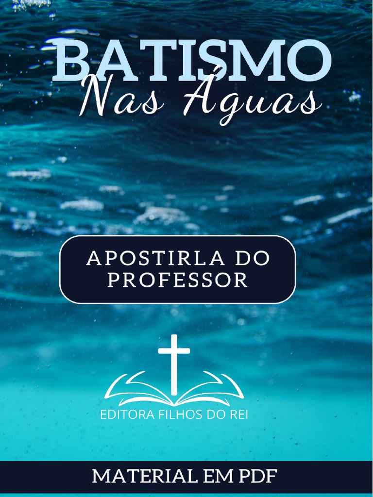 Batismo Nas Águas - Apostila Do Professor | PDF | Batismo | Jesus
