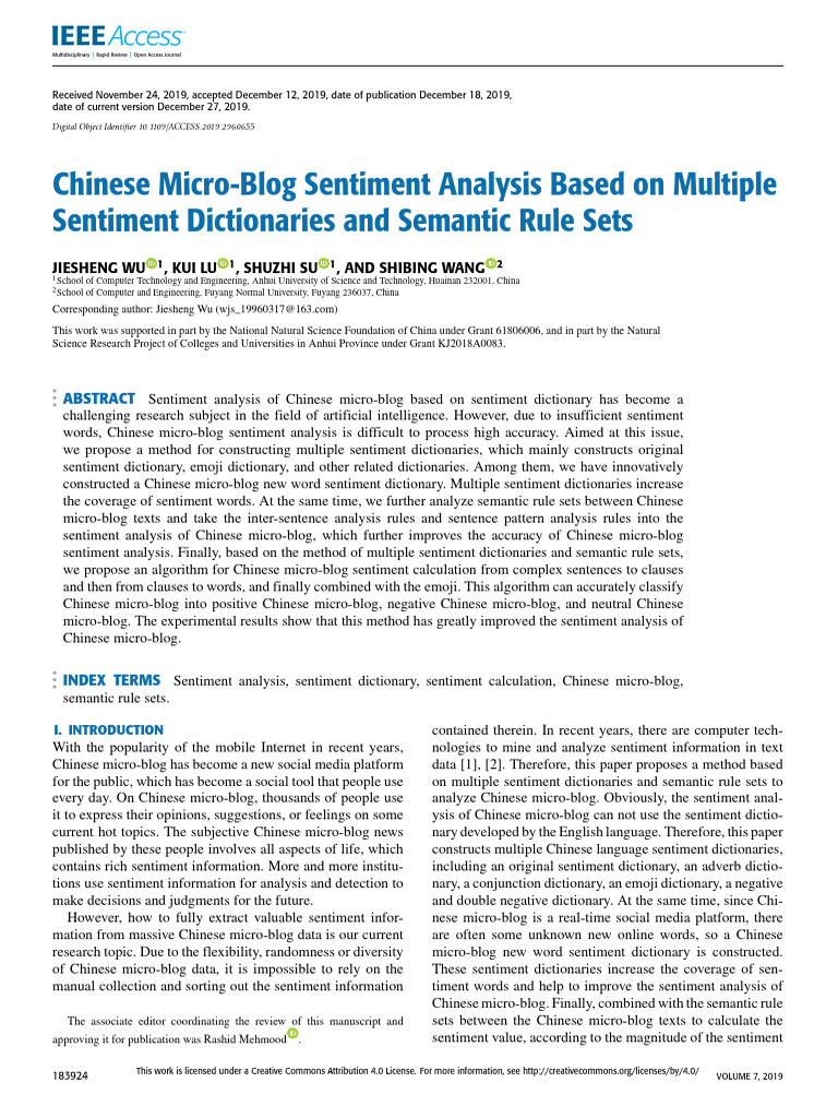 Chinese Micro-Blog Sentiment Analysis Based On Multiple Sentiment ...