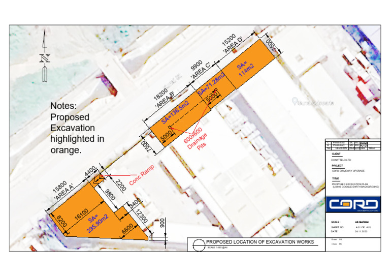 Cord Excavation Plan 05.12.23-Excavation Plan Revc | PDF