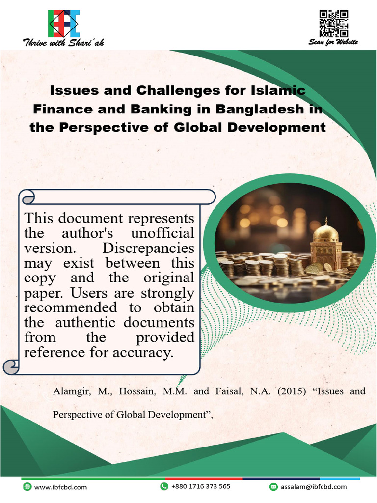 IB Issues and Challenges - Global Development | PDF | Islamic Banking ...