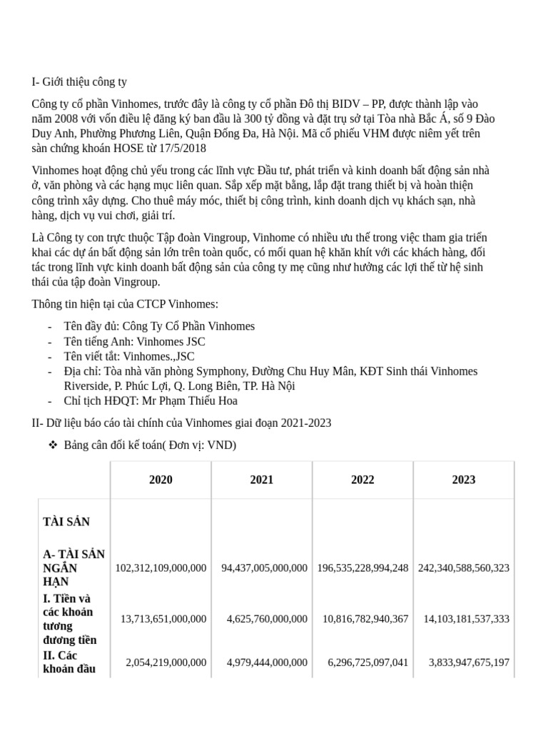 Bài tập lớn QTTC 1 | PDF