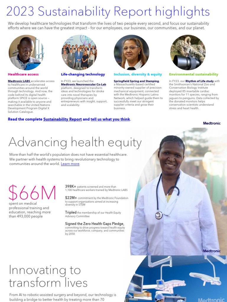 2023 Sustainability Report Highlights - Corpmark - MDT | PDF | Economies