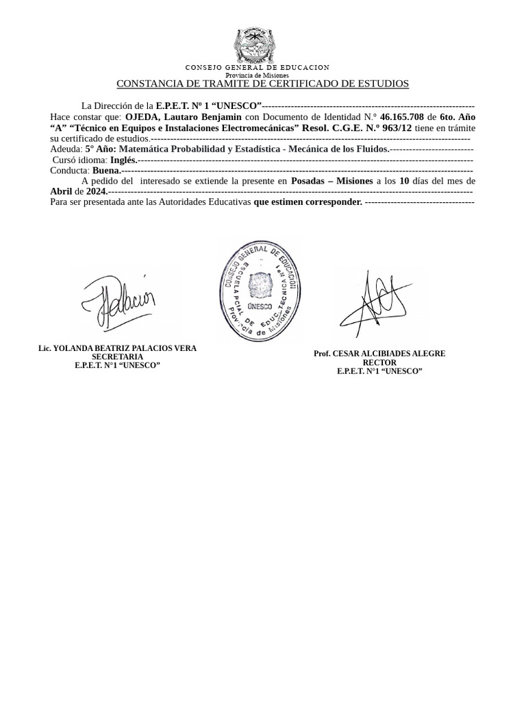 OJEDA, Lautaro Benjamin 6 A A | PDF | Ciencias sociales | Ciencia y ...