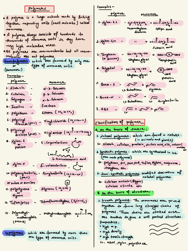 Biomolecules and Polymer | PDF | Polymers | Plastic