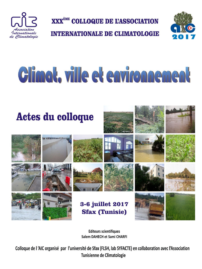 Colloque international sur climat à Sfax | PDF | Environnement naturel ...