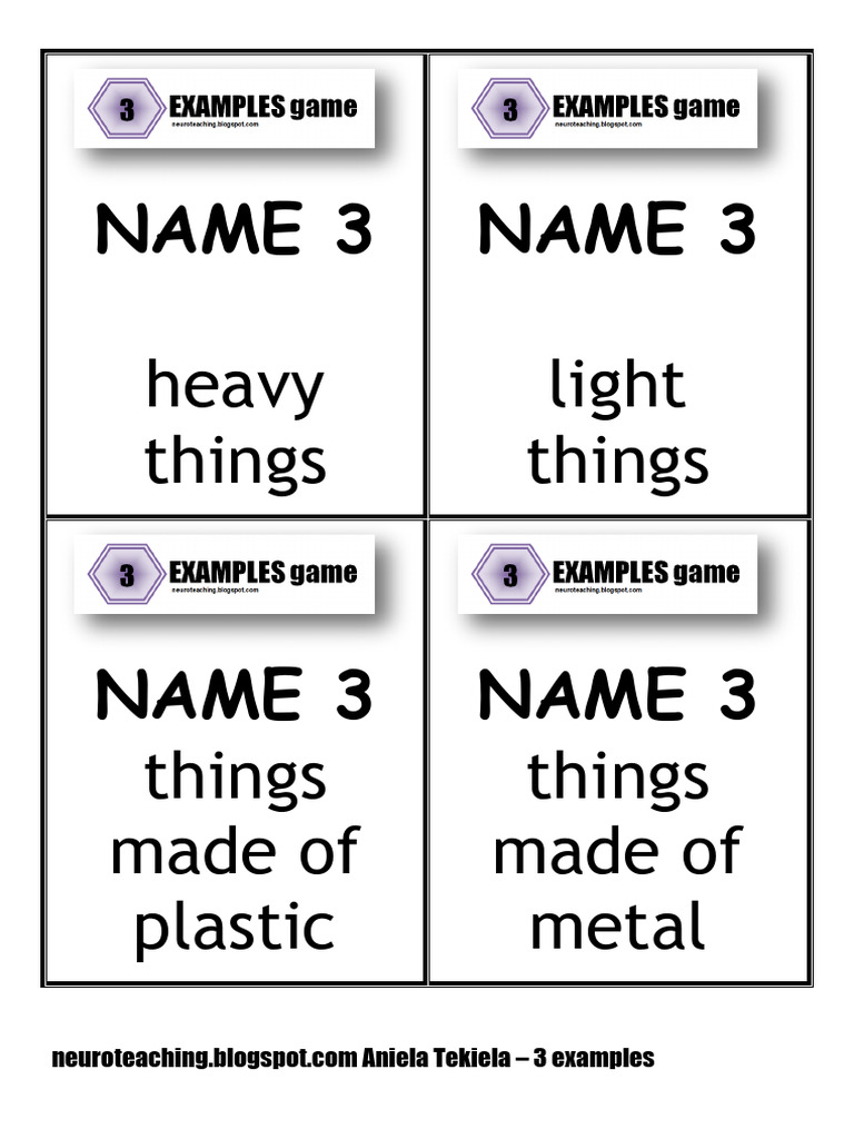 3 Examples GAME | PDF