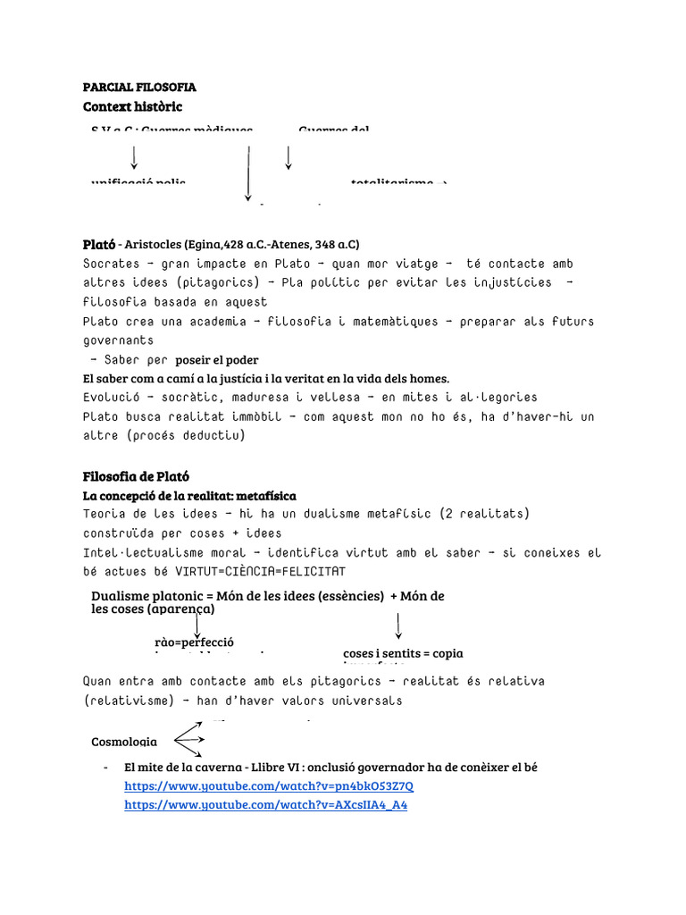Platon 1 FILOSOFIA | PDF