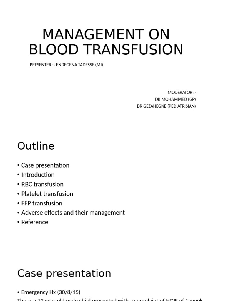 Blood Transfusion Final | PDF | Blood Transfusion | Blood Donation