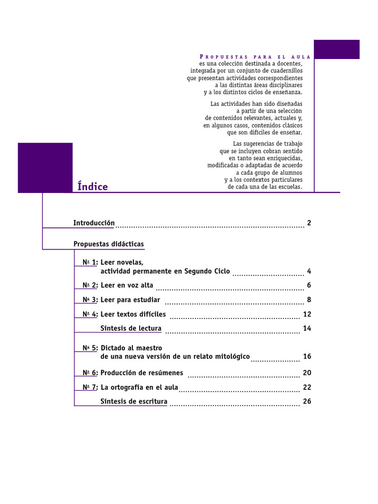 241-Jornada02-Propuestas para El Aula. Lengua. EGB 2 | PDF | Novelas ...
