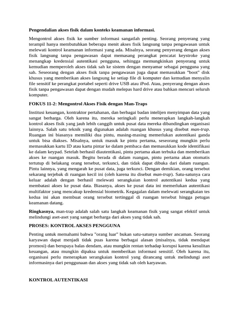 Pengendalian Pencegahan & Deteksi | PDF