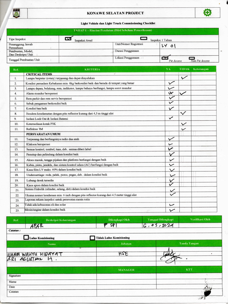 Laporan Komisioning LV 01 | PDF | Teknologi & Rekayasa